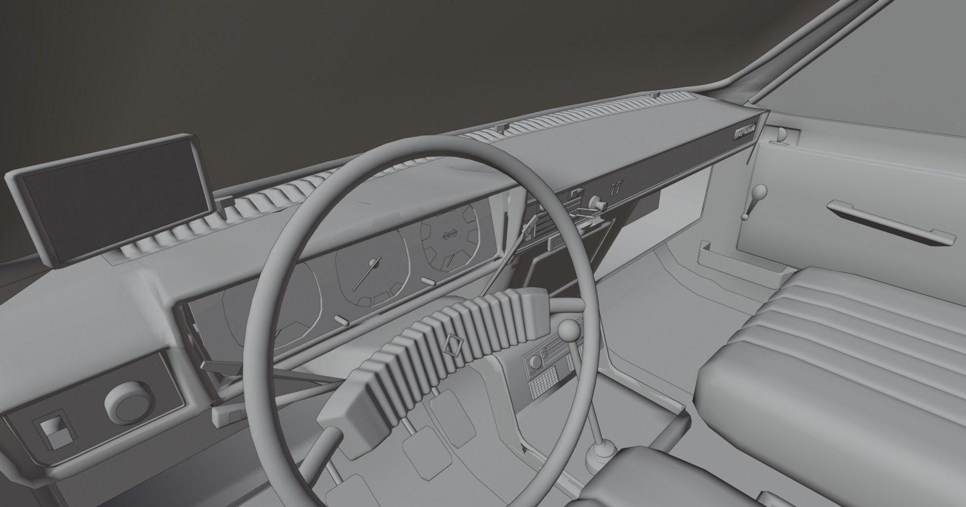 3D Retro Renault 12 Car Games Model - TurboSquid 1606672