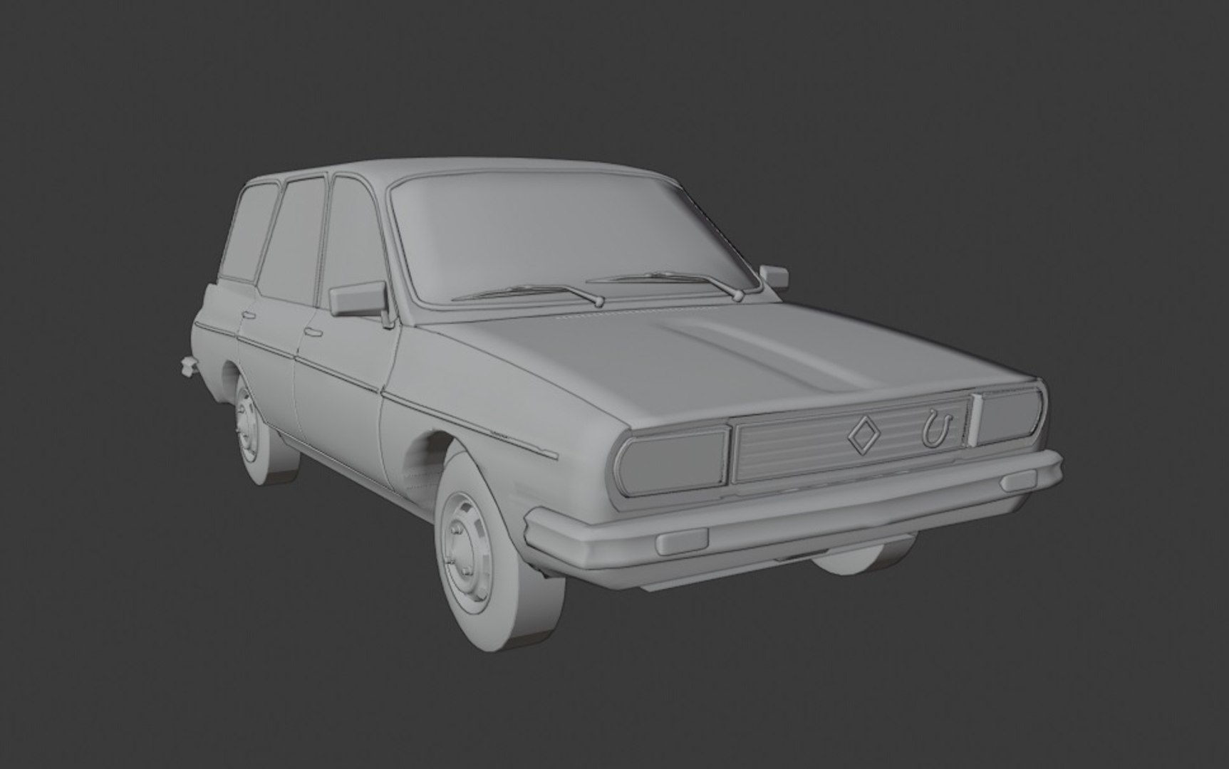 3D Retro Renault 12 Car Games Model - TurboSquid 1606672