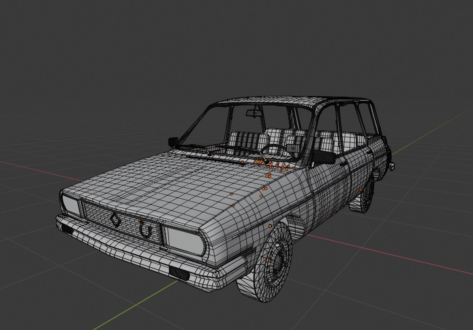 3D Retro Renault 12 Car Games Model - TurboSquid 1606672
