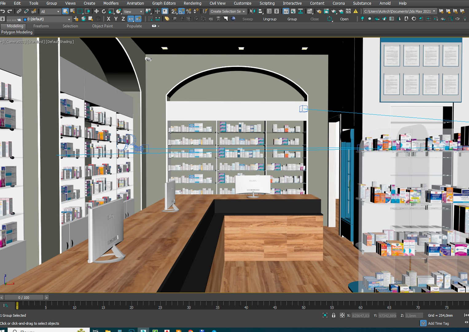 Pharmacy Interior 3D - TurboSquid 2105292