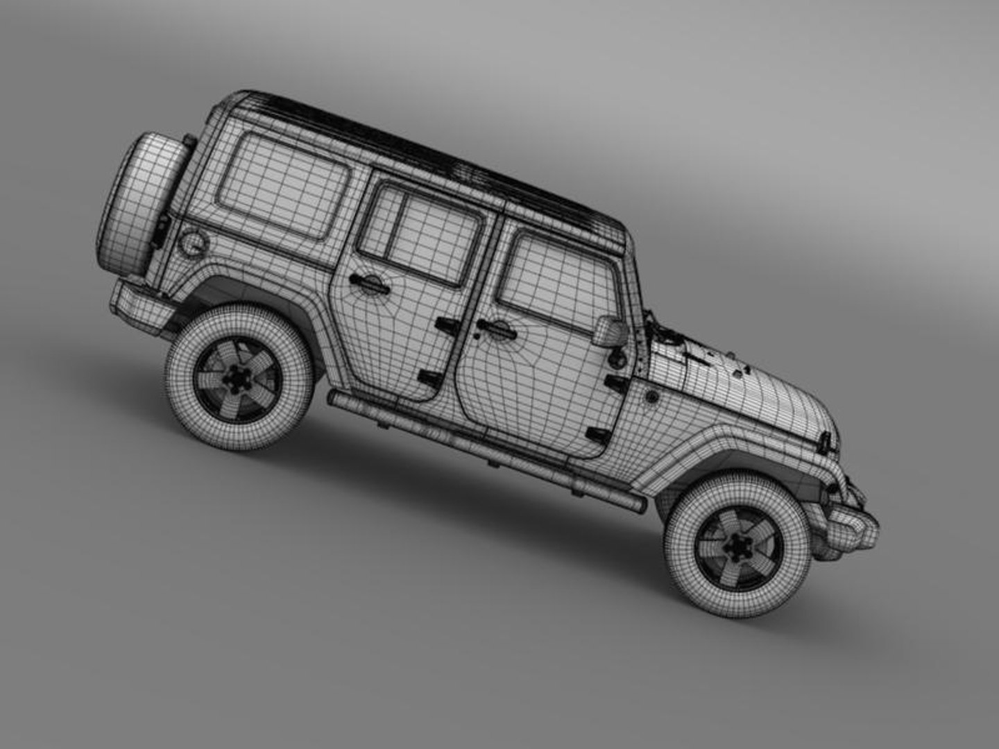 3d Jeep Wrangler Unlimited Envi Model