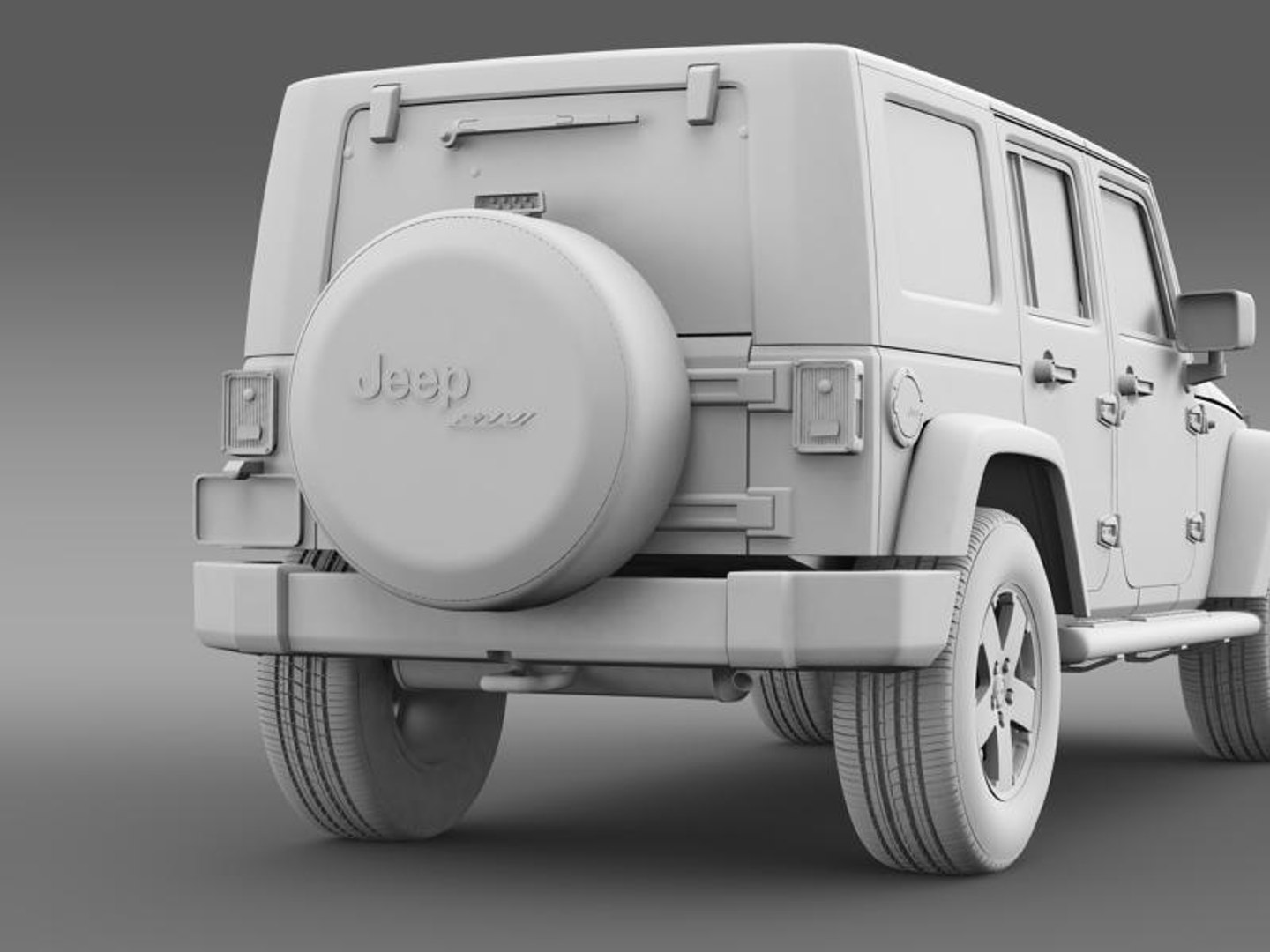 3d Jeep Wrangler Unlimited Envi Model
