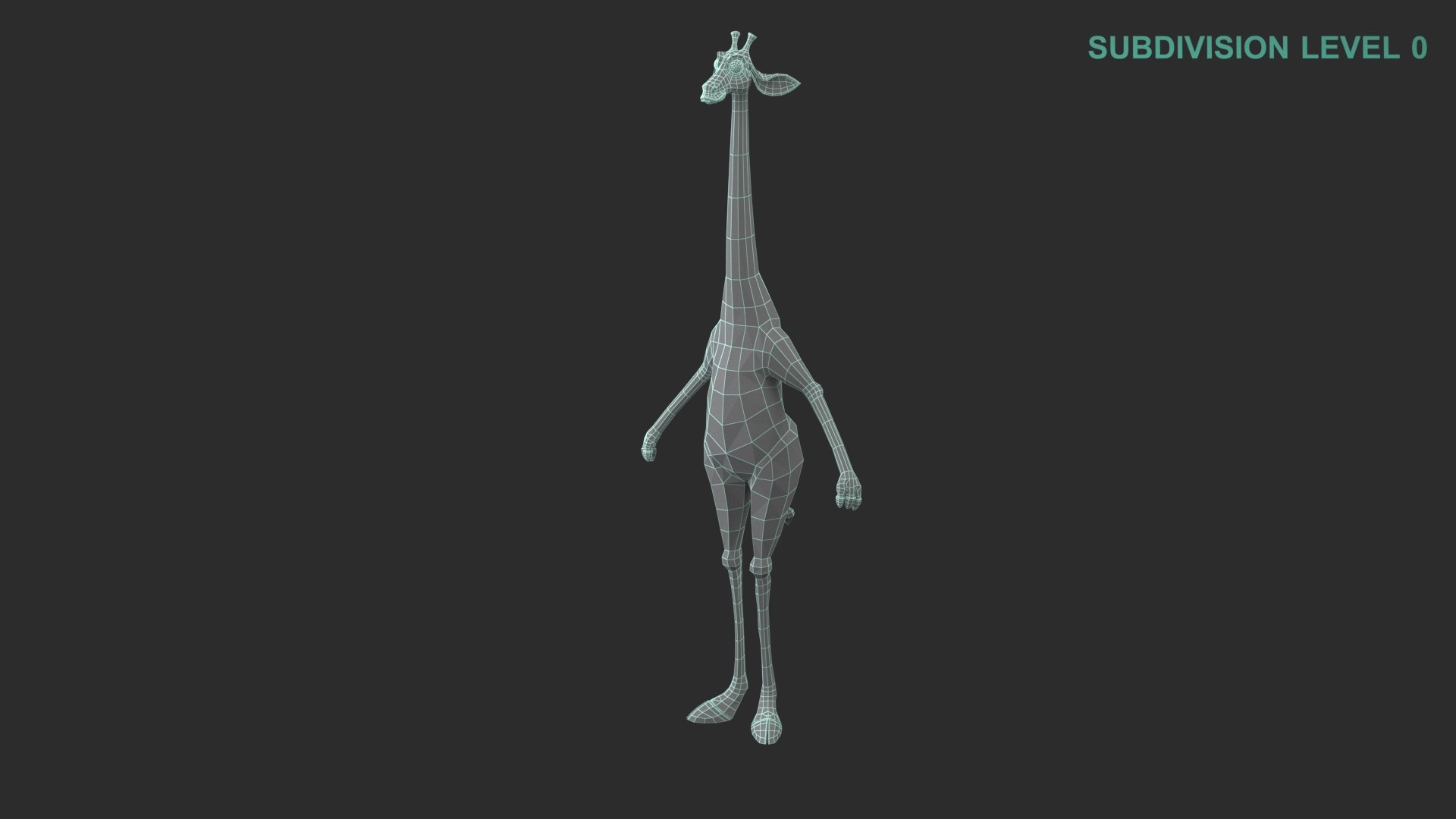 3D model Cartoon Giraffe Character - TurboSquid 2107206