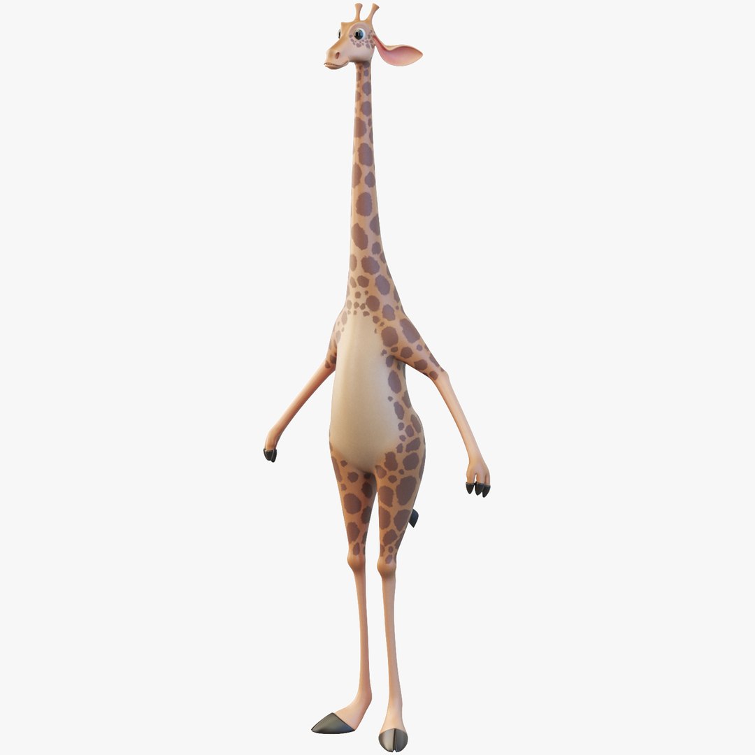 3D model Cartoon Giraffe Character - TurboSquid 2107206