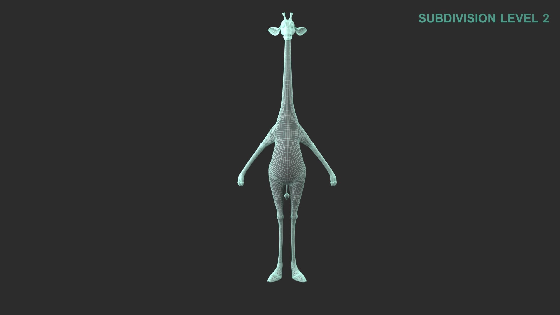 3D model Cartoon Giraffe Character - TurboSquid 2107206