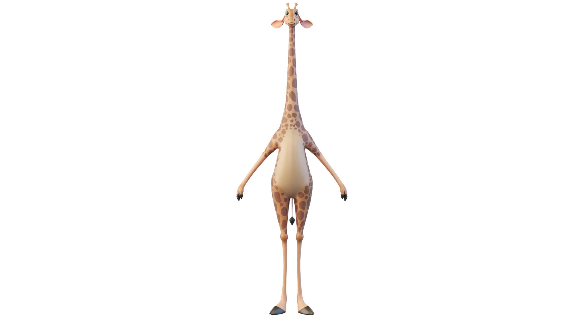 3D model Cartoon Giraffe Character - TurboSquid 2107206