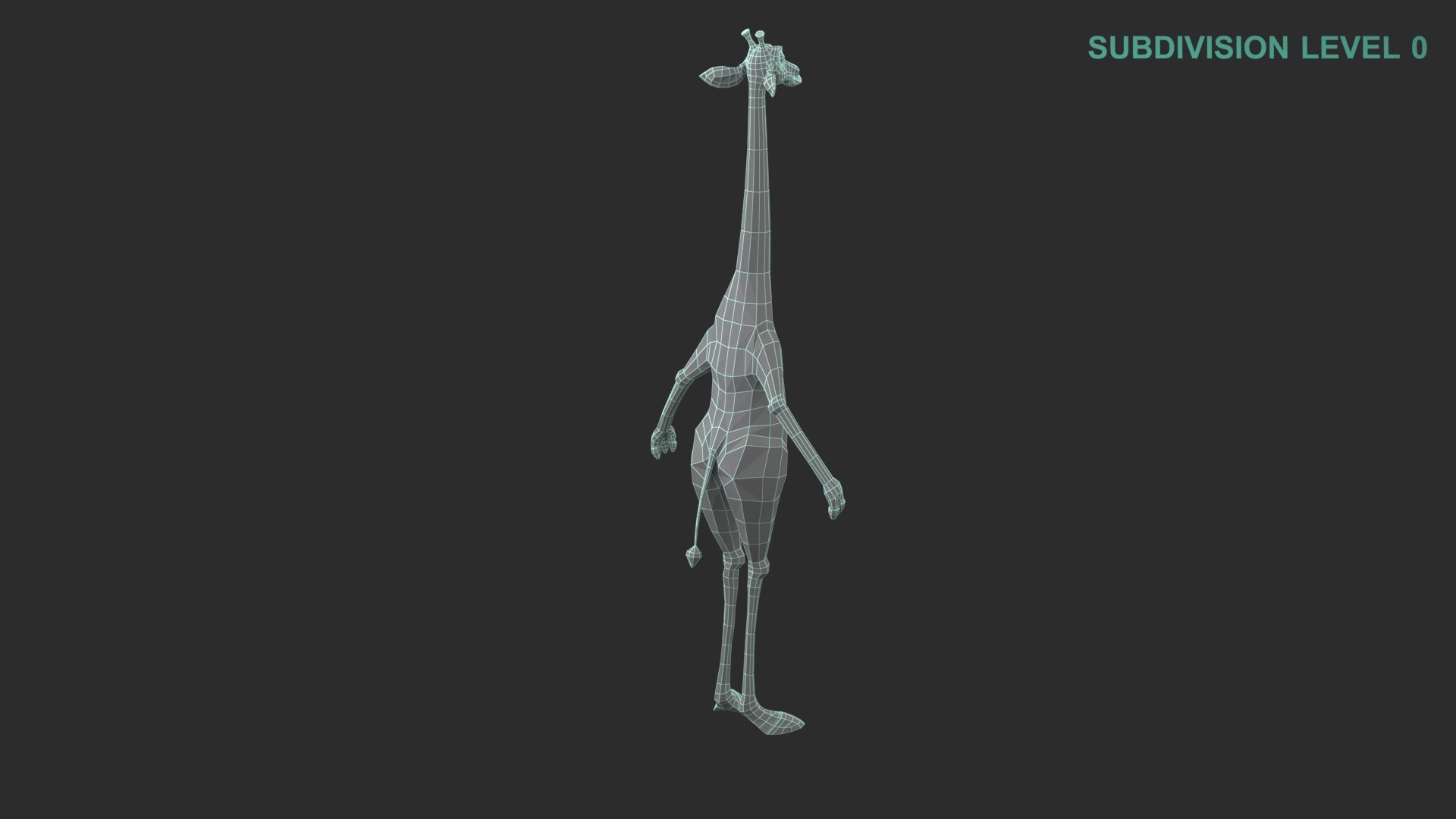 3D model Cartoon Giraffe Character - TurboSquid 2107206