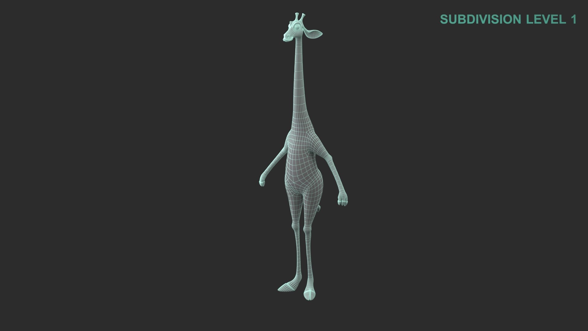 3D model Cartoon Giraffe Character - TurboSquid 2107206