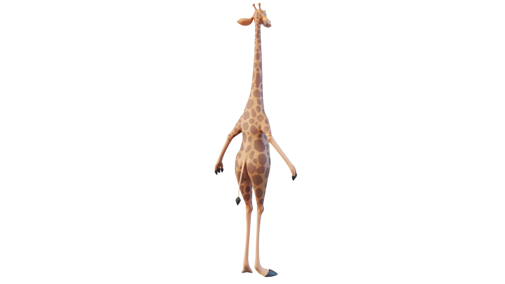 3D model Cartoon Giraffe Character - TurboSquid 2107206