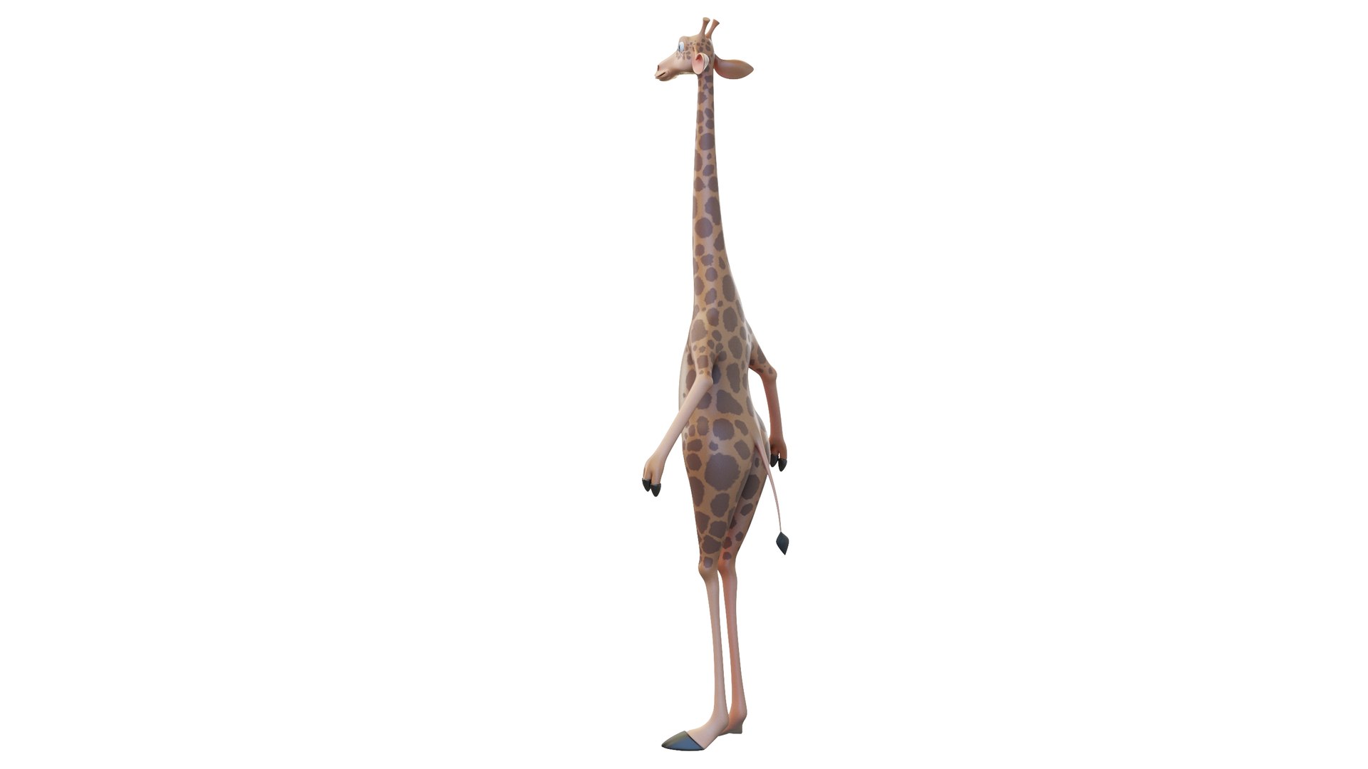 3D model Cartoon Giraffe Character - TurboSquid 2107206