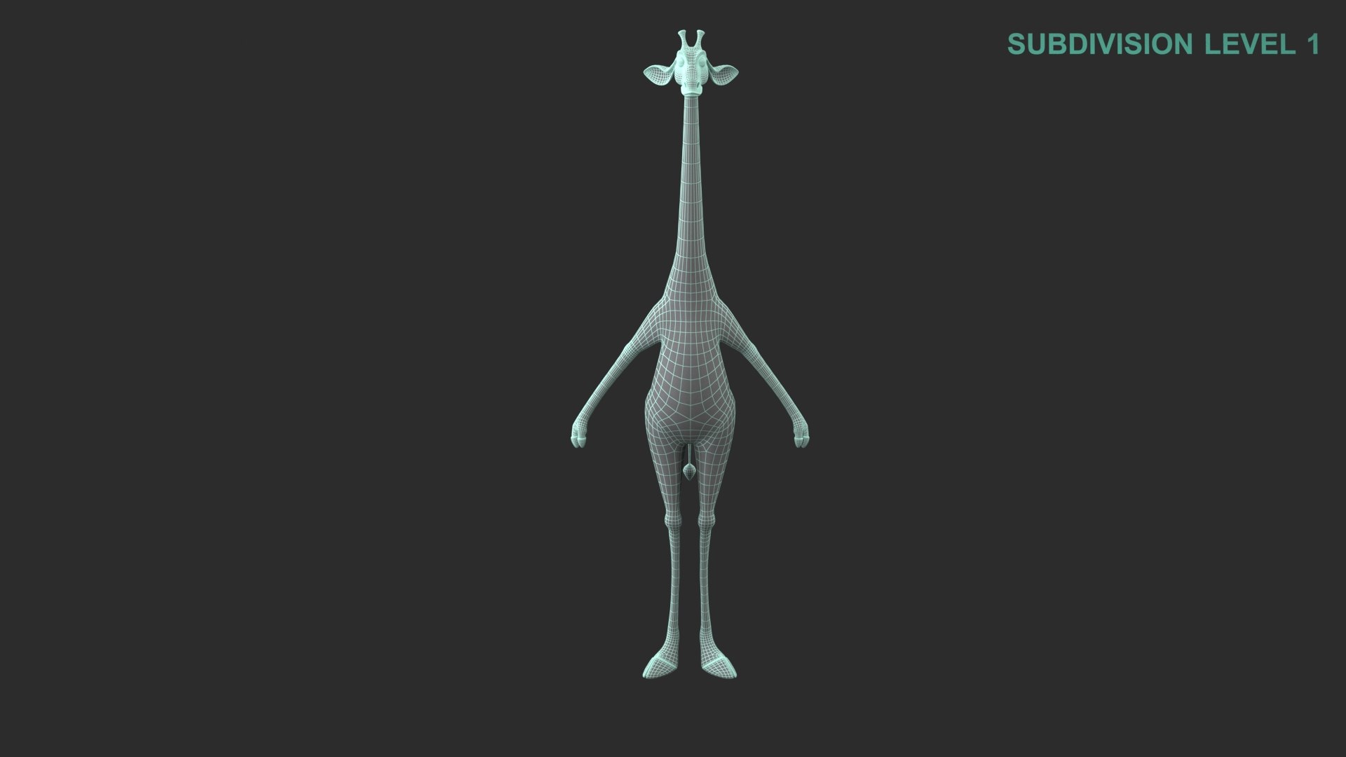 3D model Cartoon Giraffe Character - TurboSquid 2107206