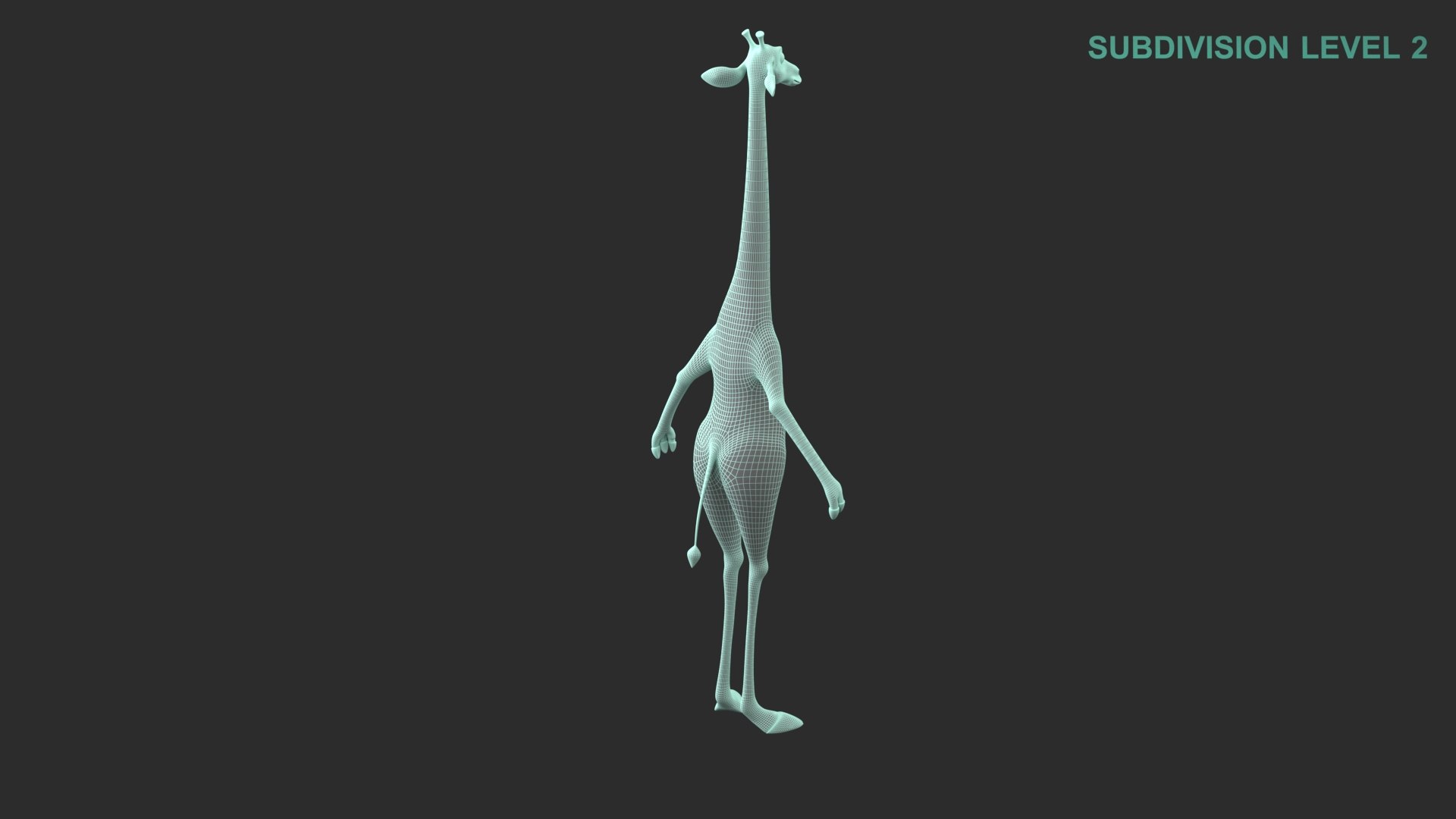3D model Cartoon Giraffe Character - TurboSquid 2107206