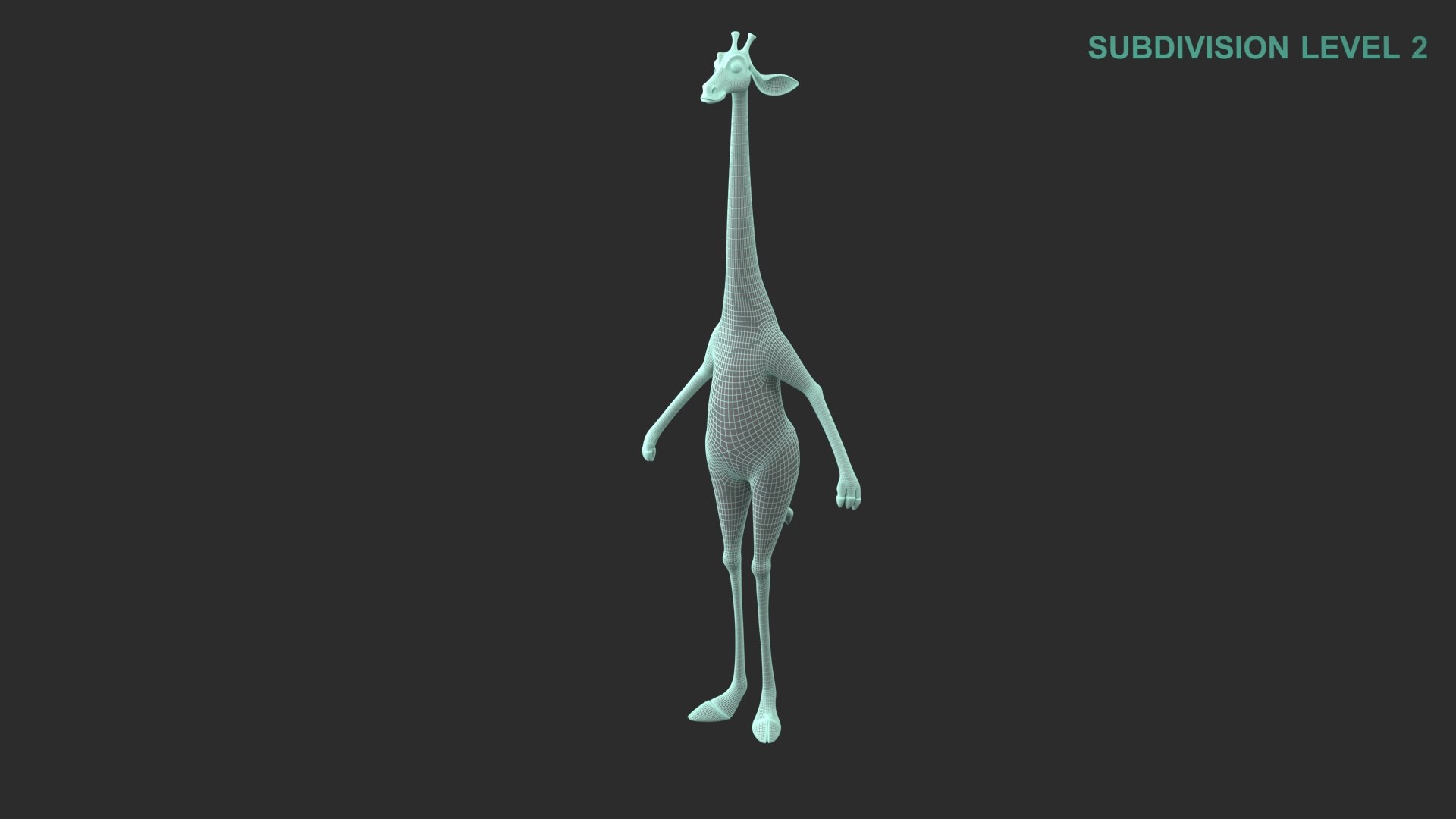 3D model Cartoon Giraffe Character - TurboSquid 2107206
