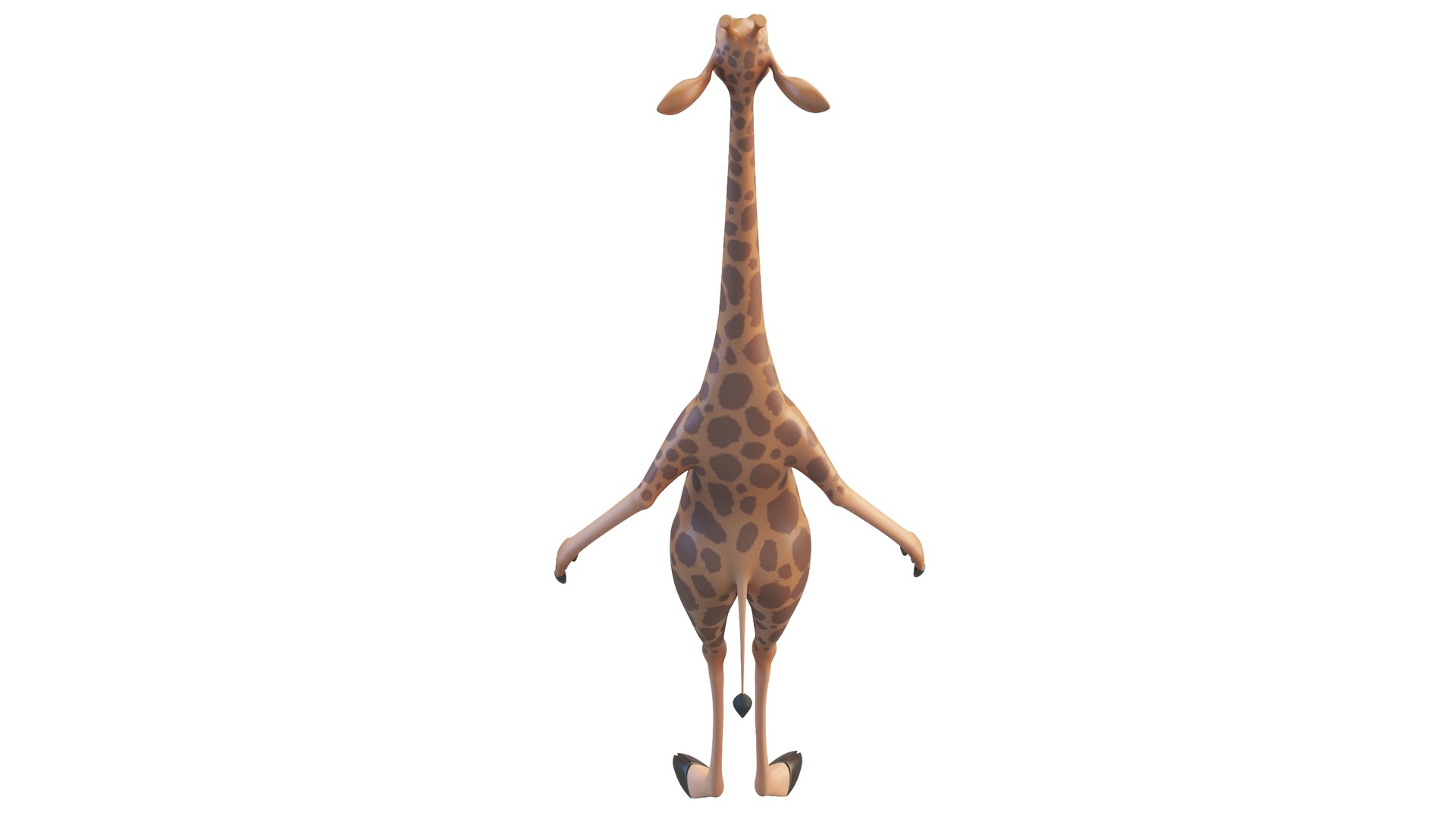 3D model Cartoon Giraffe Character - TurboSquid 2107206