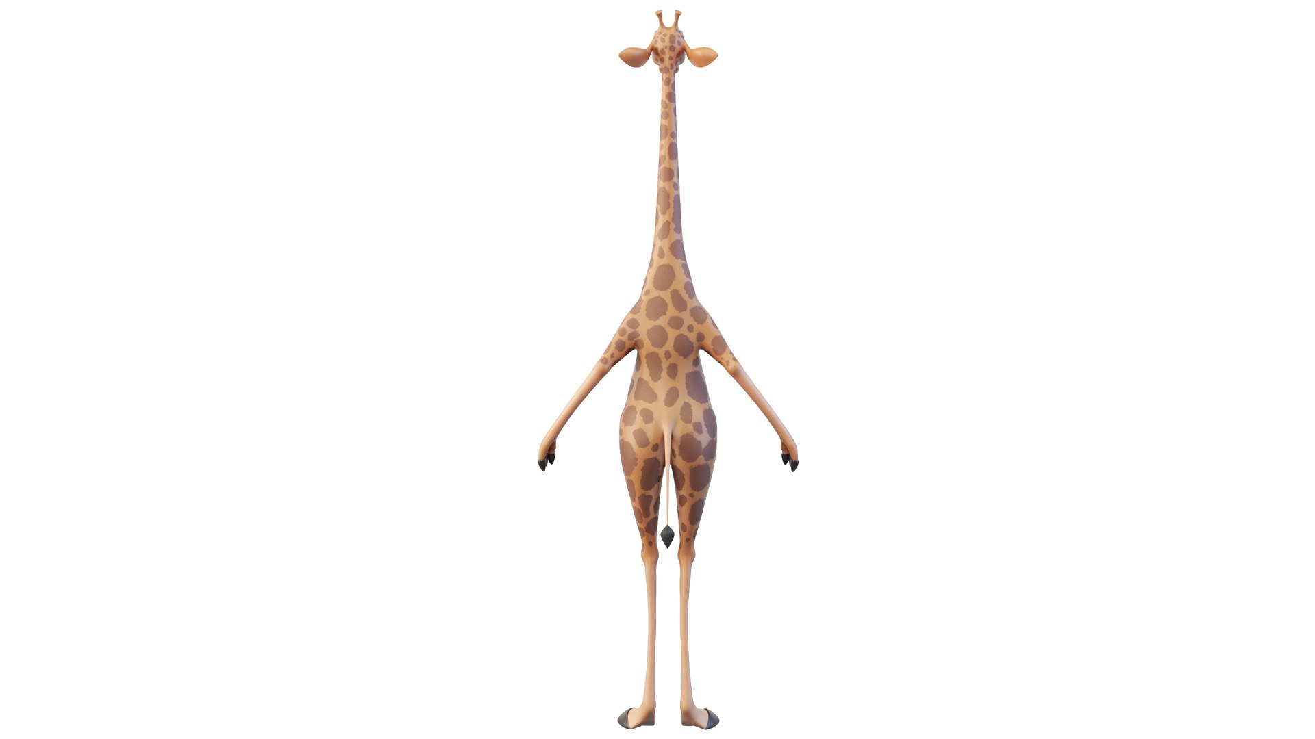 3D model Cartoon Giraffe Character - TurboSquid 2107206