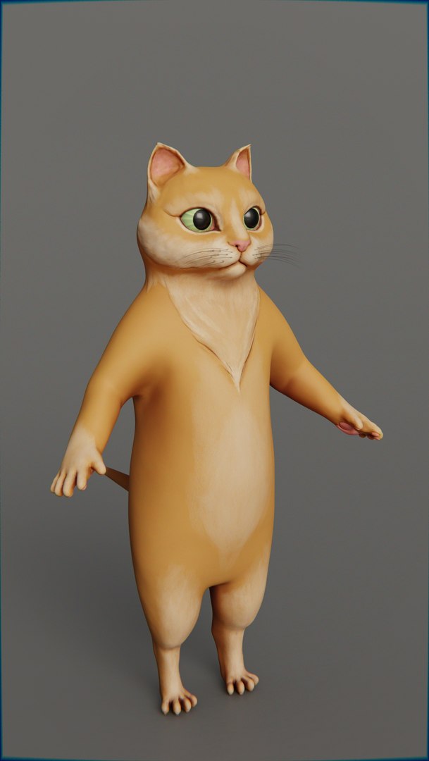 Cartoon Cat 3D Model - TurboSquid 1822275