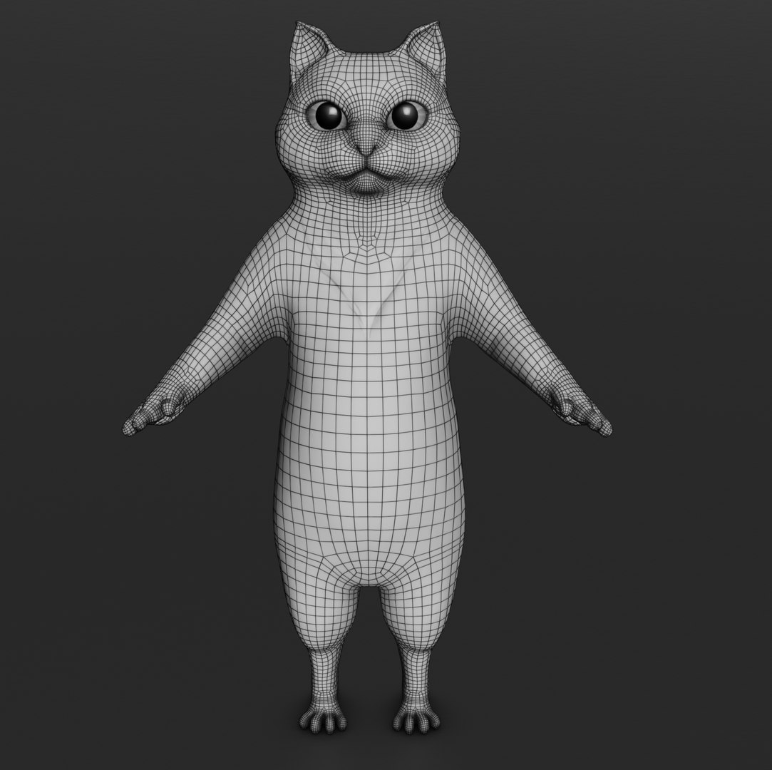 Cartoon Cat 3D Model - TurboSquid 1822275