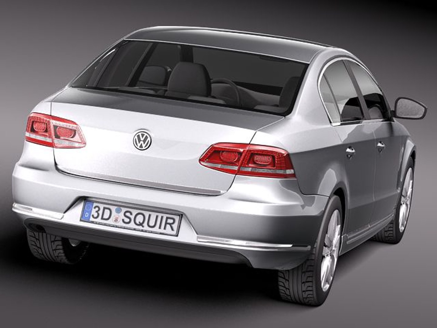 3d model volkswagen passat sedan 2011