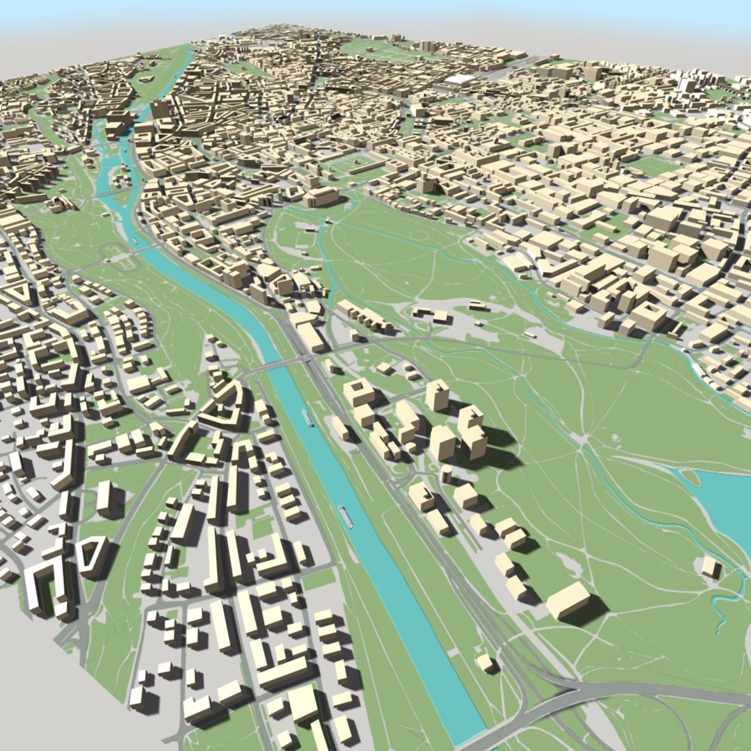 3d Model City Skyline