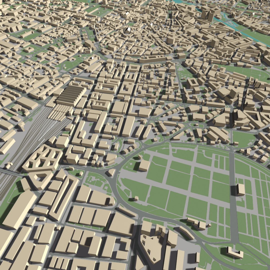 3d Model City Skyline