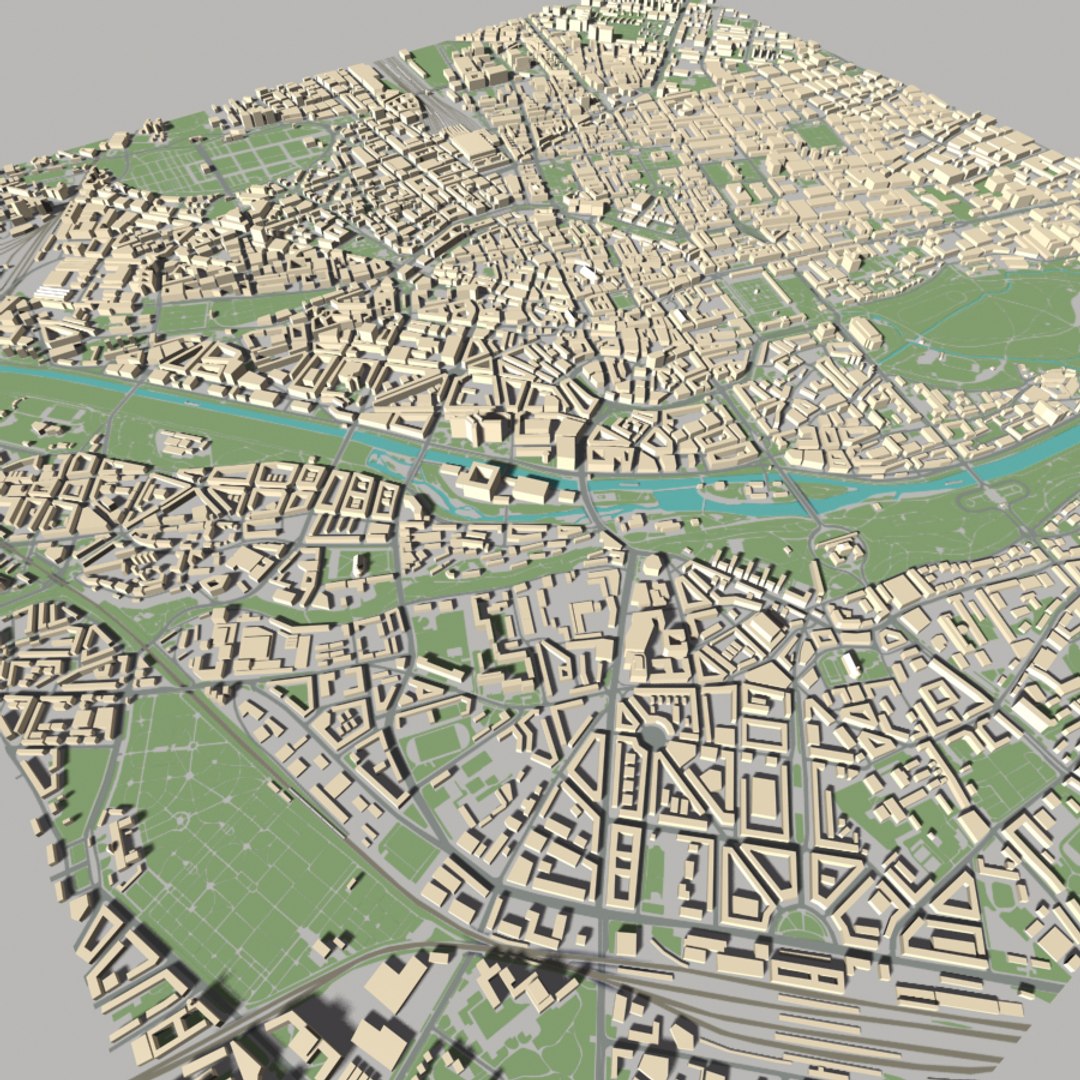 3d Model City Skyline