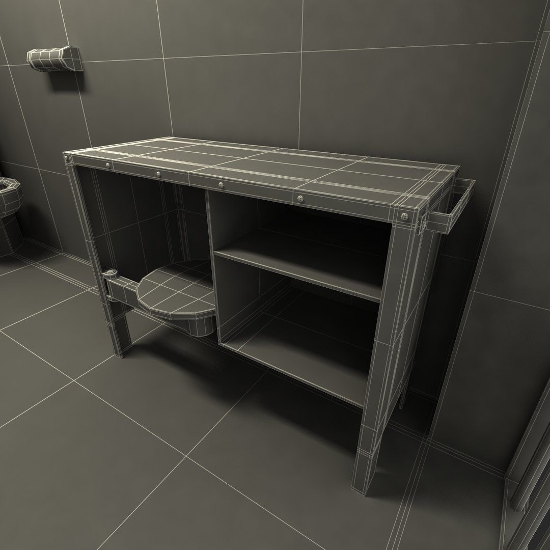 jail cell 3d c4d