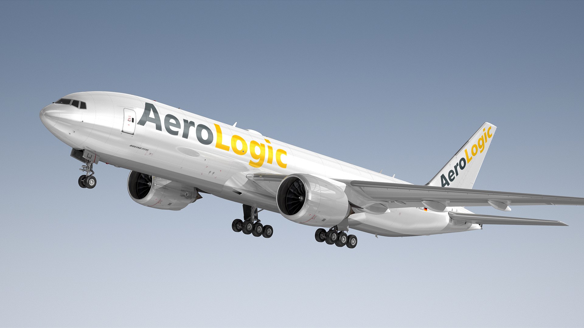 Boeing 777-F AeroLogic Cargo model - TurboSquid 2171066