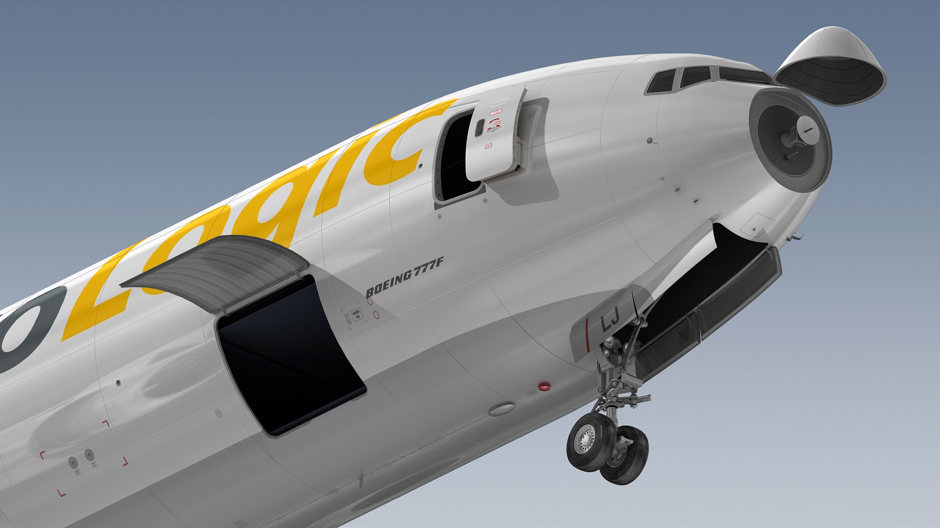 Boeing 777-F AeroLogic Cargo model - TurboSquid 2171066