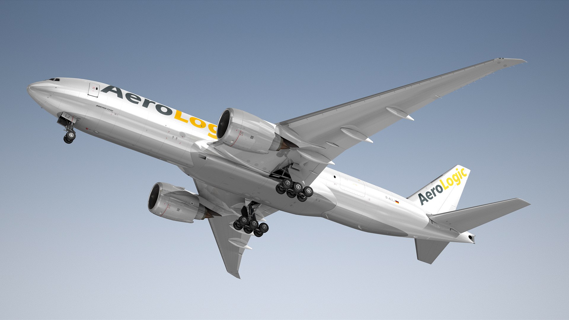 Boeing 777-F AeroLogic Cargo model - TurboSquid 2171066
