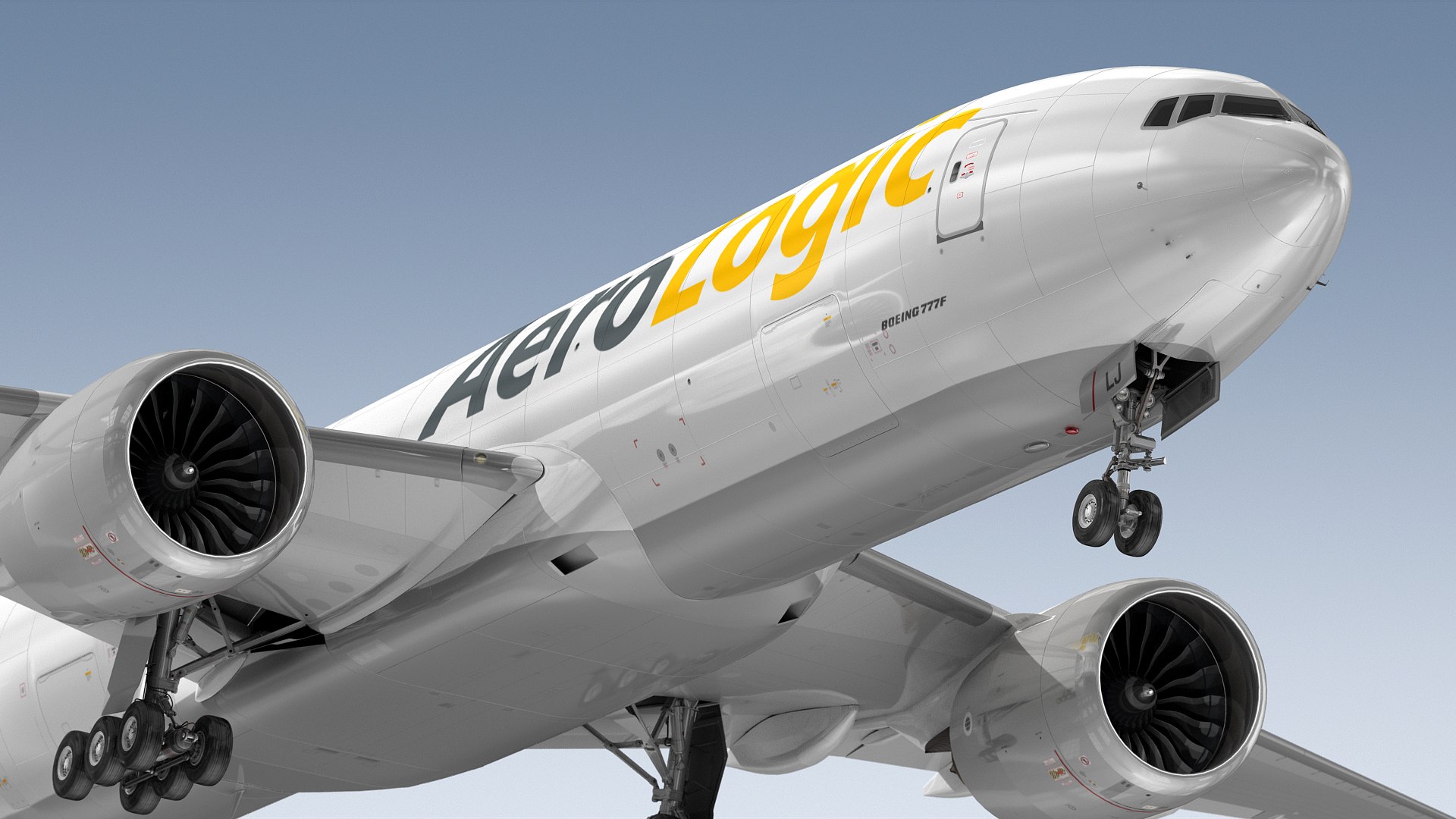Boeing 777-F AeroLogic Cargo model - TurboSquid 2171066