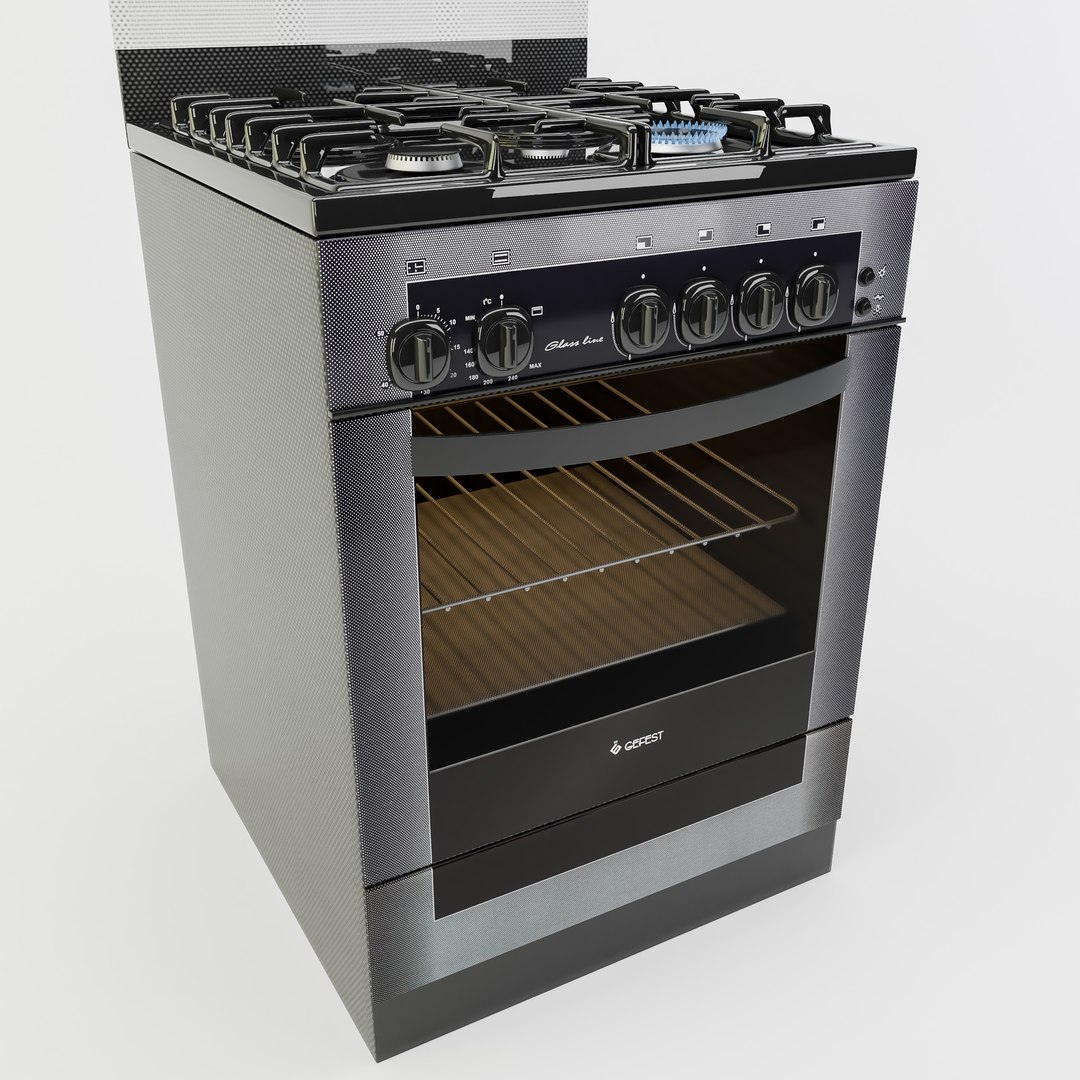 Gas Stove 3D Model - TurboSquid 1156387