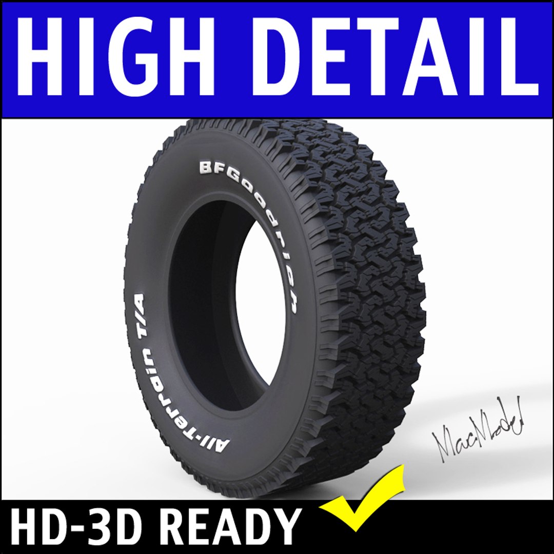 3d Model Tire Terrain Ta