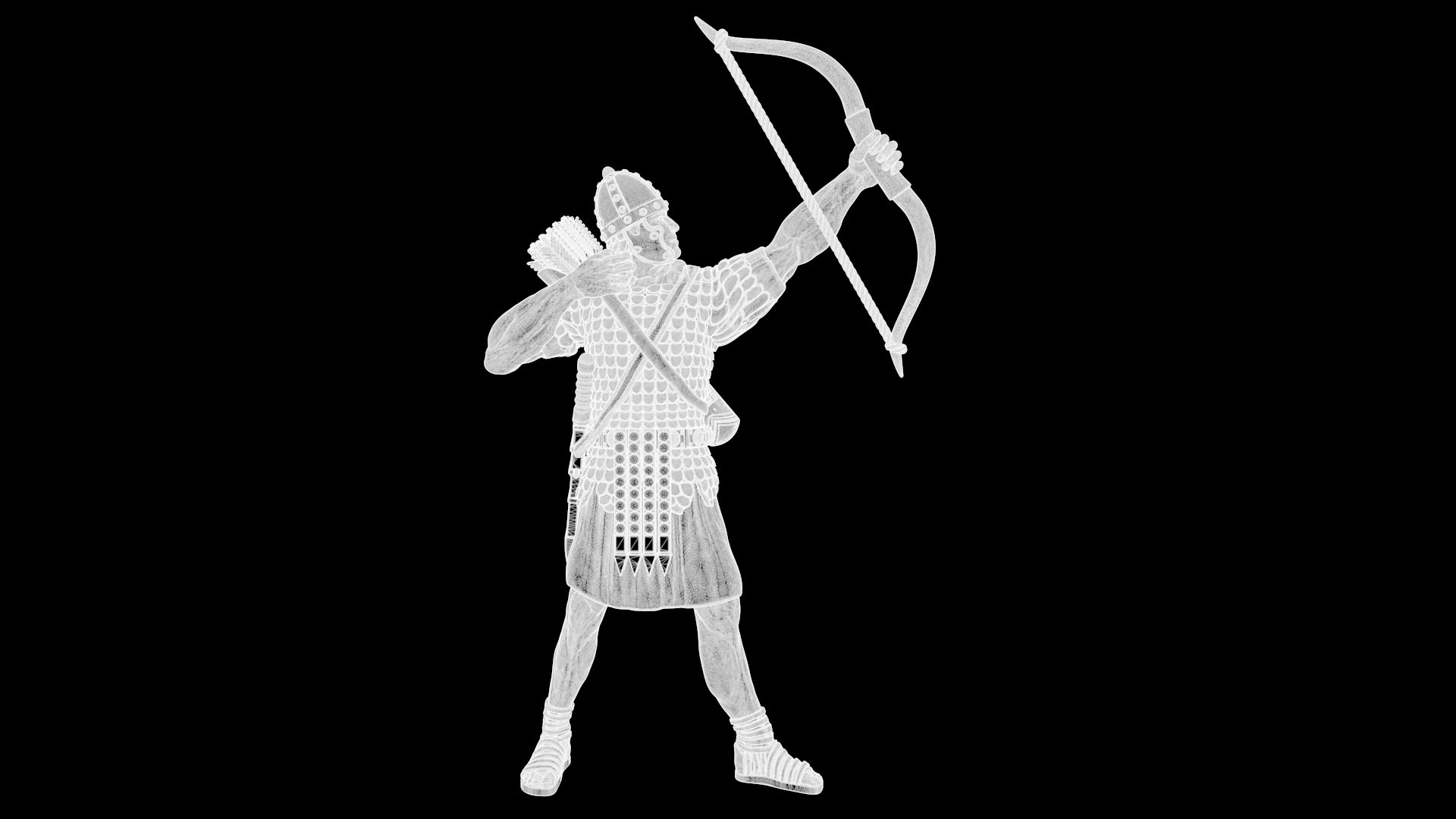 Roman Archer 2 Bow Up The Arrow Is Shot 3D Print Model 3D Model ...