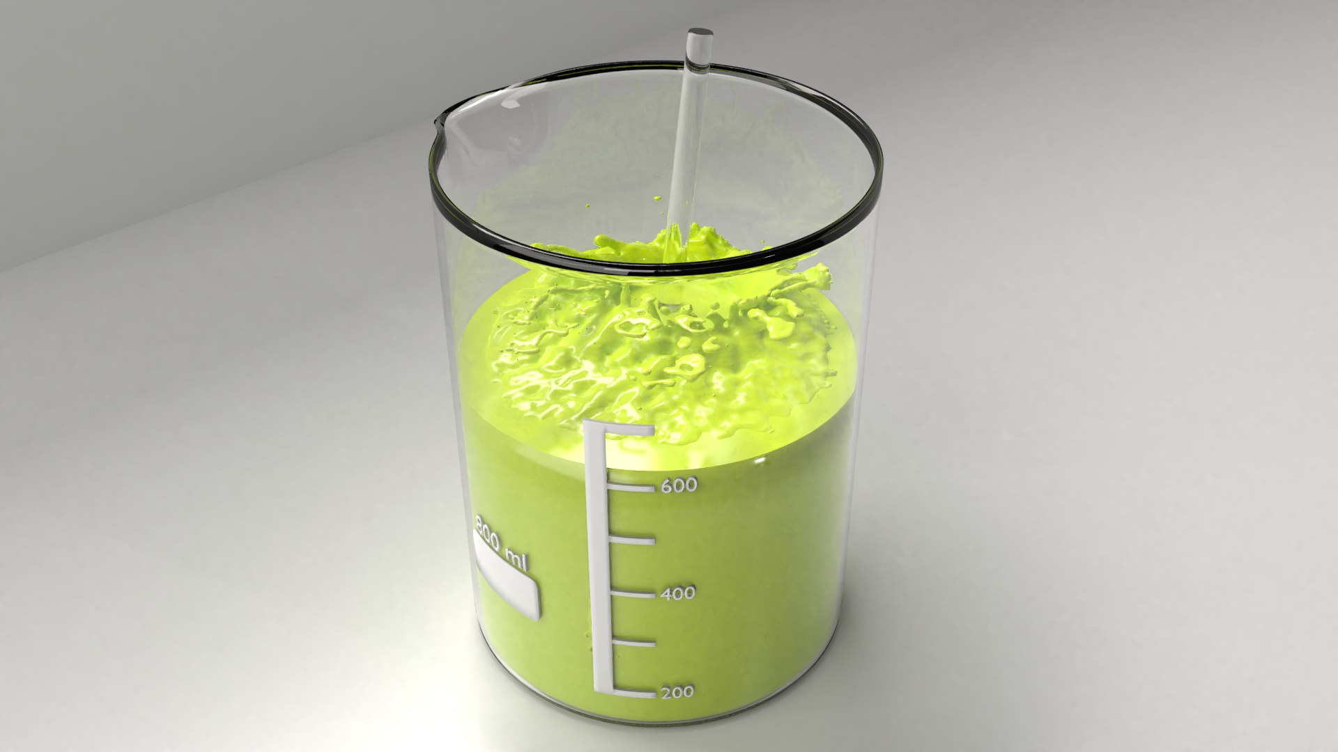 3D Model 800 Ml Glass Beaker - TurboSquid 1552261