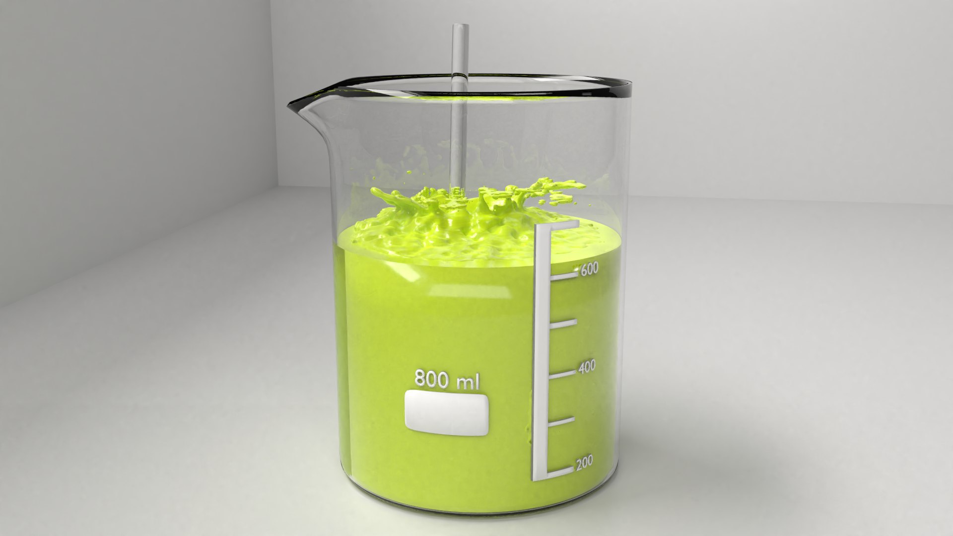 3D Model 800 Ml Glass Beaker - TurboSquid 1552261