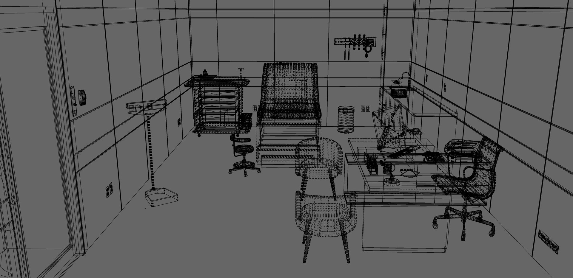 Doctor s clinic exam 3D model - TurboSquid 1575306