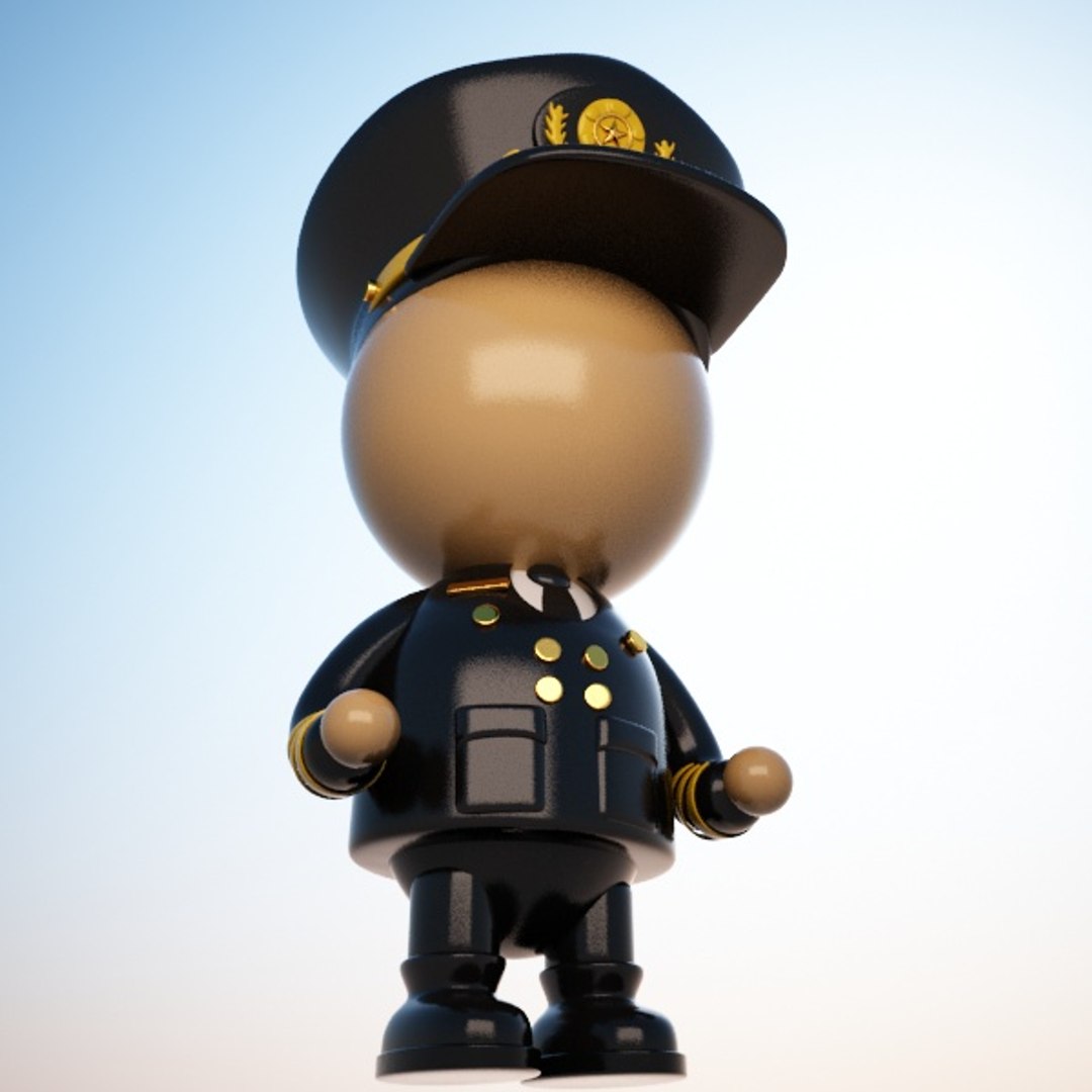 3d Pilot Character Cartoon