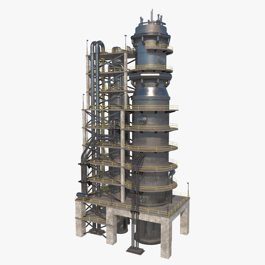 3D Model Nuclear Refinery - TurboSquid 1539314
