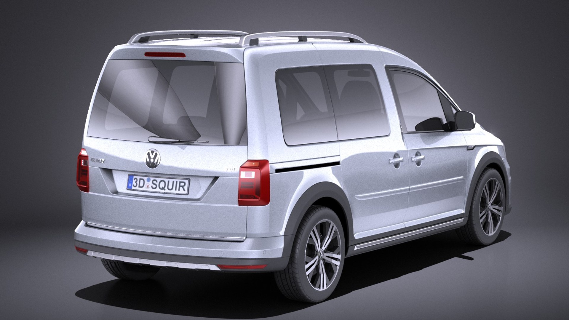 Volkswagen Caddy 2018 3D Model - TurboSquid 1266297