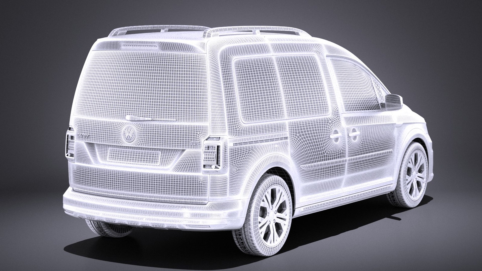 Volkswagen Caddy 2018 3D Model - TurboSquid 1266297