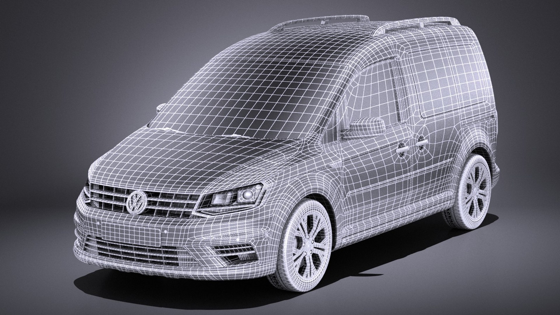 Volkswagen Caddy 2018 3D Model - TurboSquid 1266297