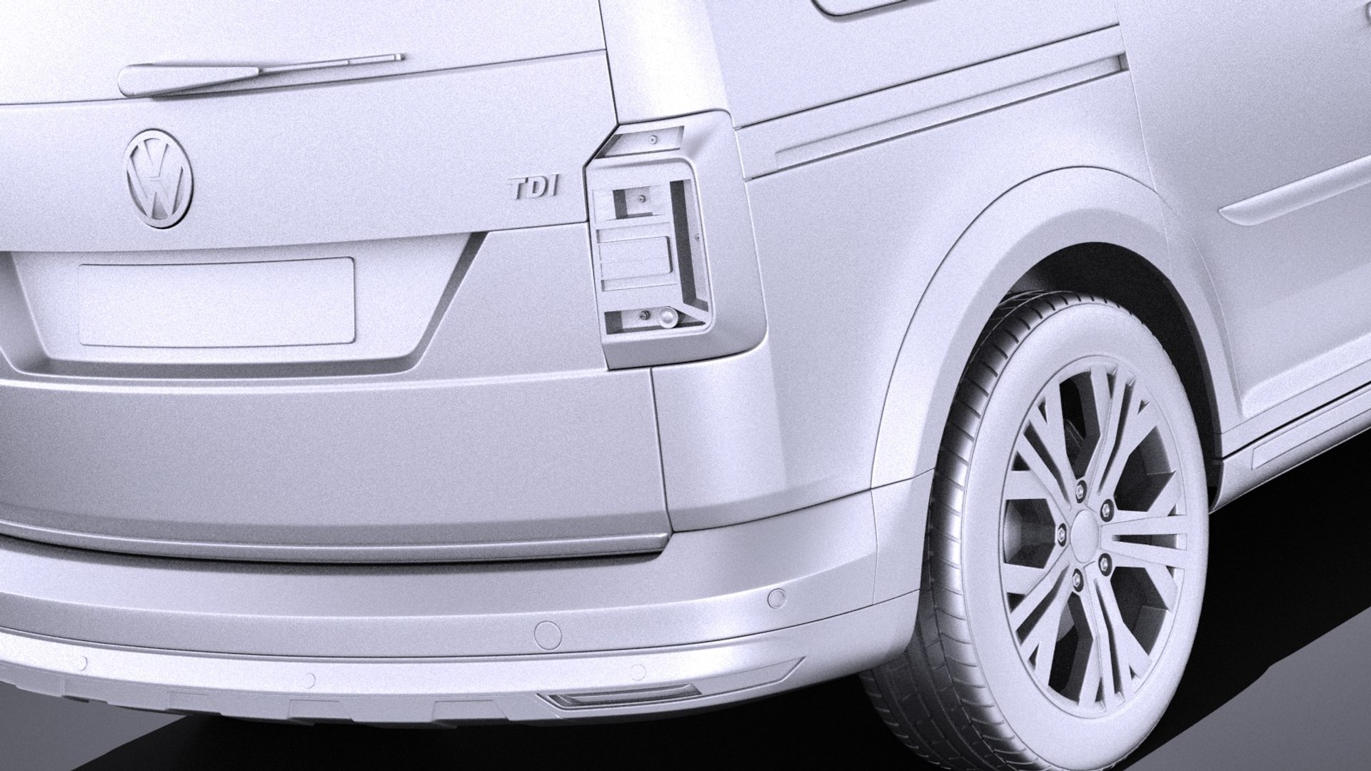 Volkswagen Caddy 2018 3D Model - TurboSquid 1266297