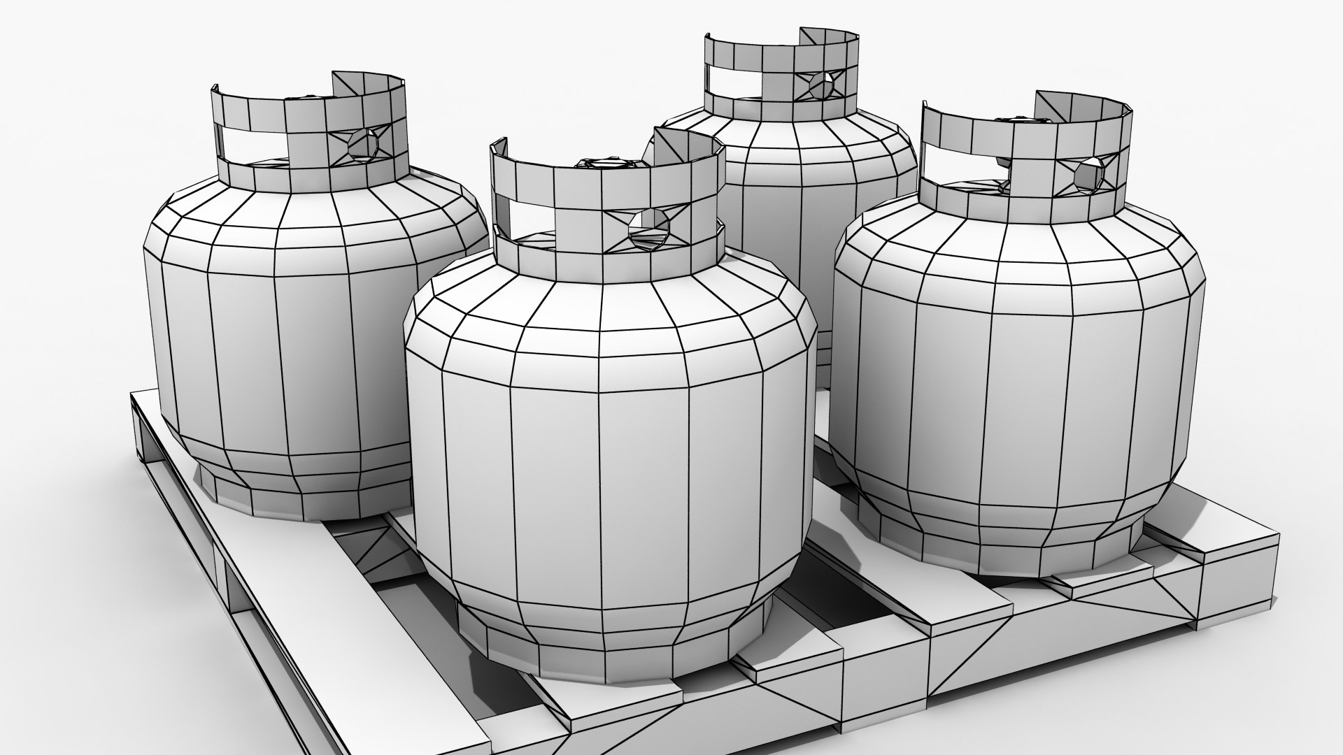 3d Fuel Cylinders Tank
