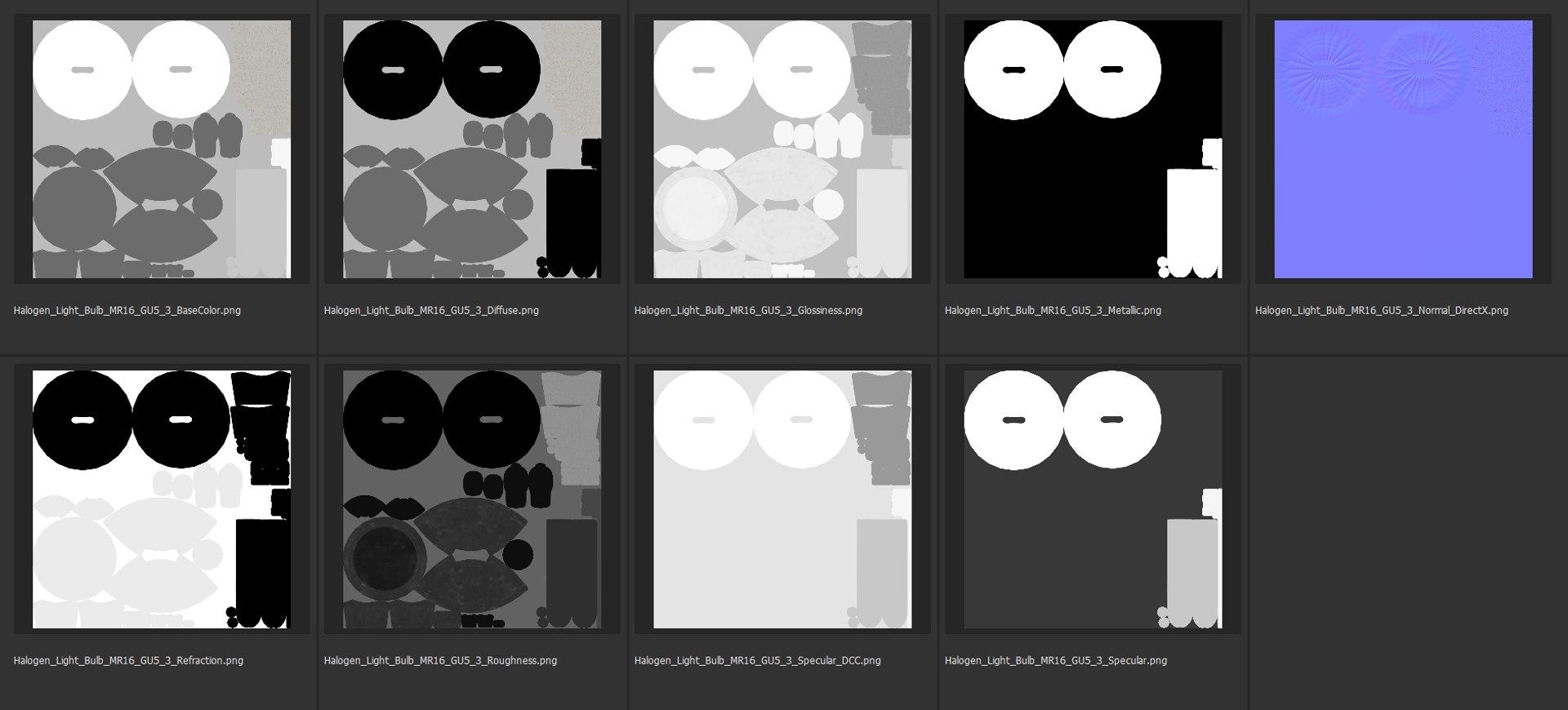 Halogen Light Bulb MR16 GU5-3 Model - TurboSquid 2016338