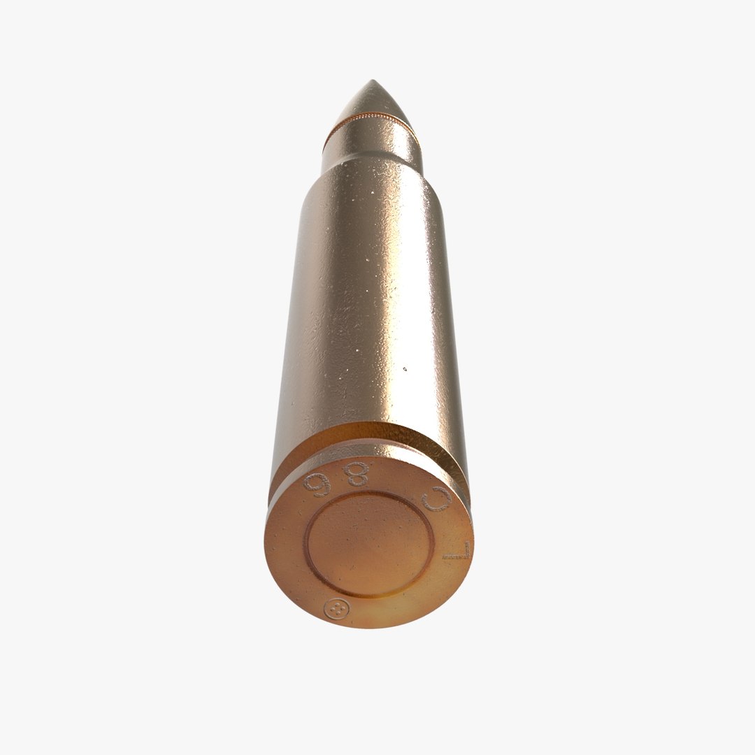 3D M60 Bullet Model | 1145532 | TurboSquid