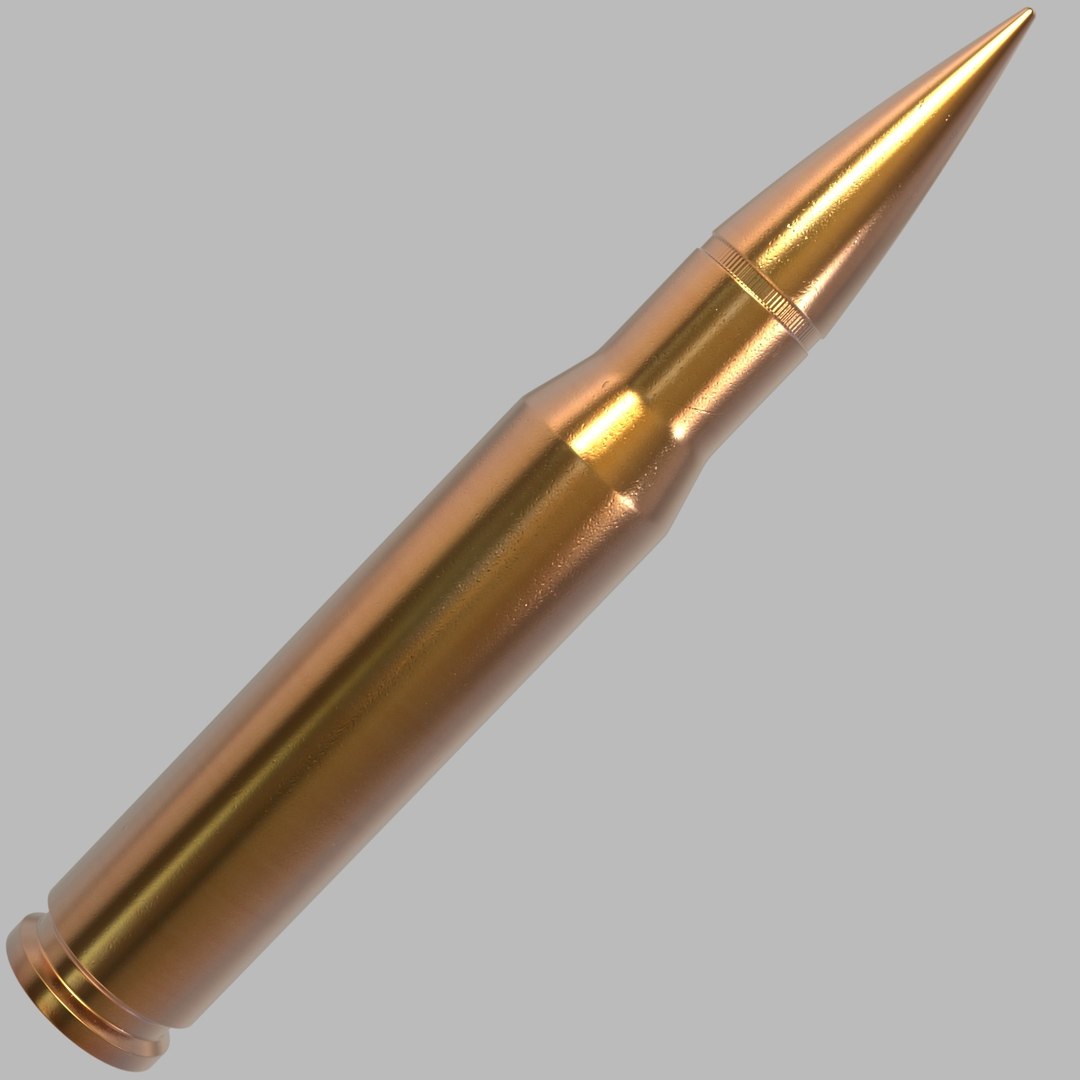 3D M60 Bullet Model | 1145532 | TurboSquid