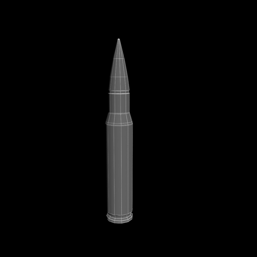 3D M60 Bullet Model | 1145532 | TurboSquid