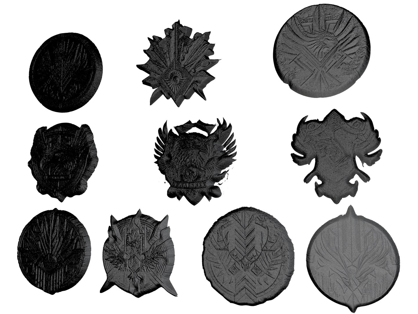 3D Model Fantastic Badges - TurboSquid 2000585