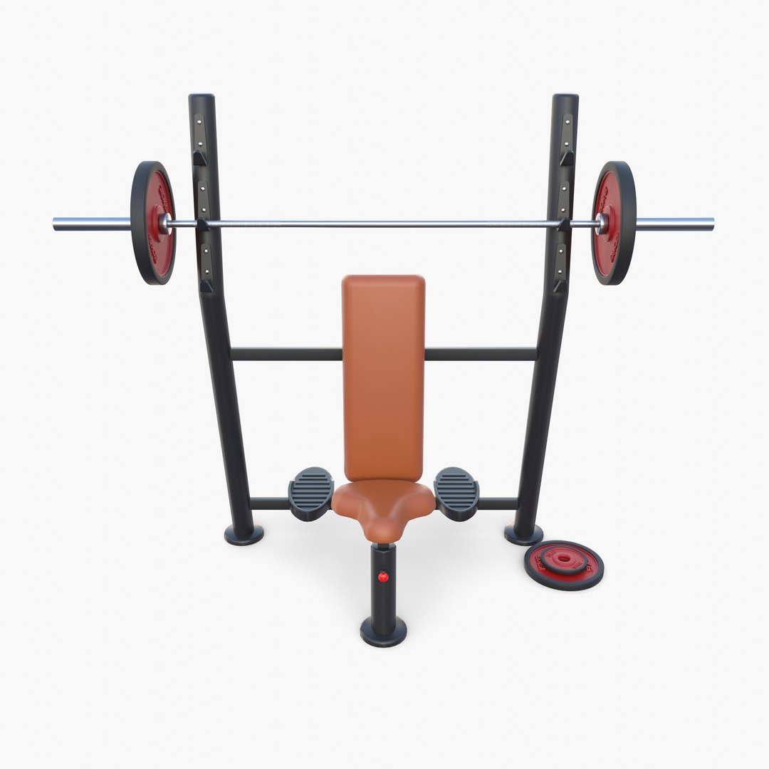 3D Olympic Shoulder Bench - TurboSquid 2009454