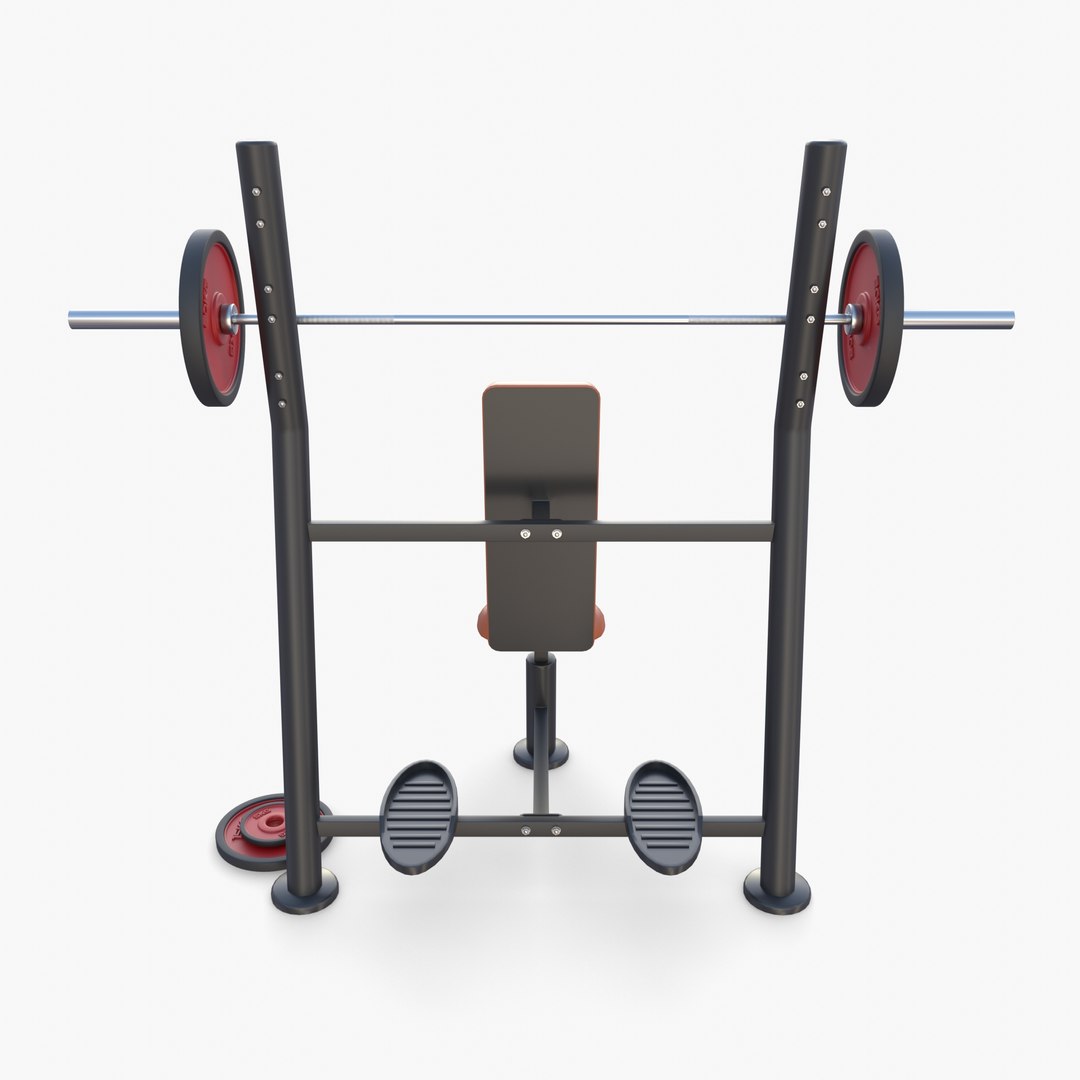 3D Olympic Shoulder Bench - TurboSquid 2009454